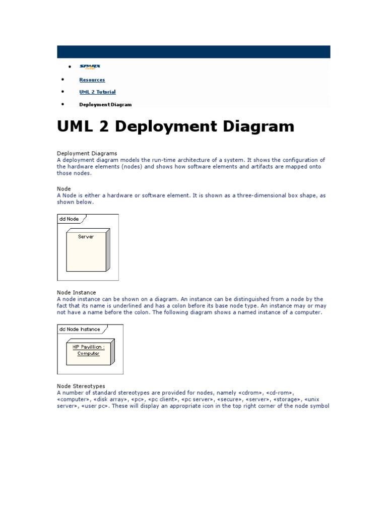 Deployment Diagram | PDF | Unified Modeling Language | Software Engineering