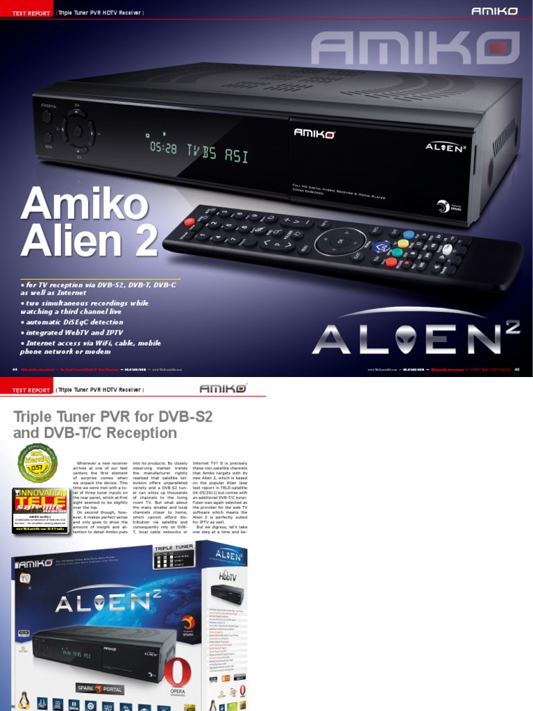 Amiko HD Receiver | Digital Video Recorder | Television