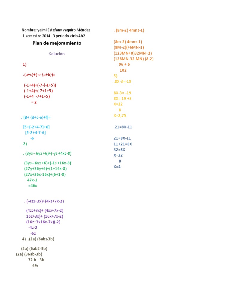 Math Problem Solutions | PDF