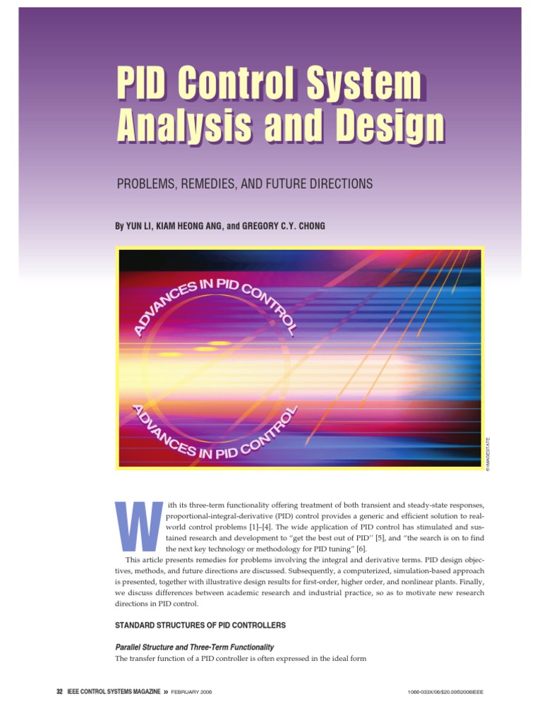 PID Control System Analysis and Design | PDF | Emergence | Systems Theory