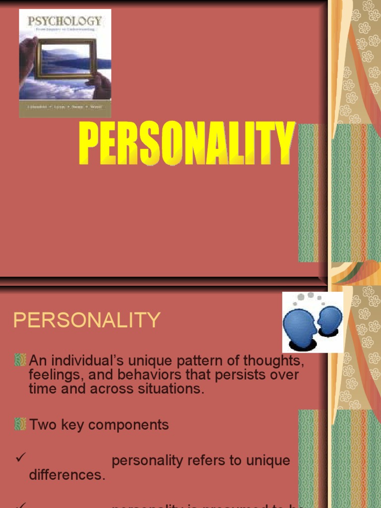 Personality Presentation | PDF | Defence Mechanisms | Id