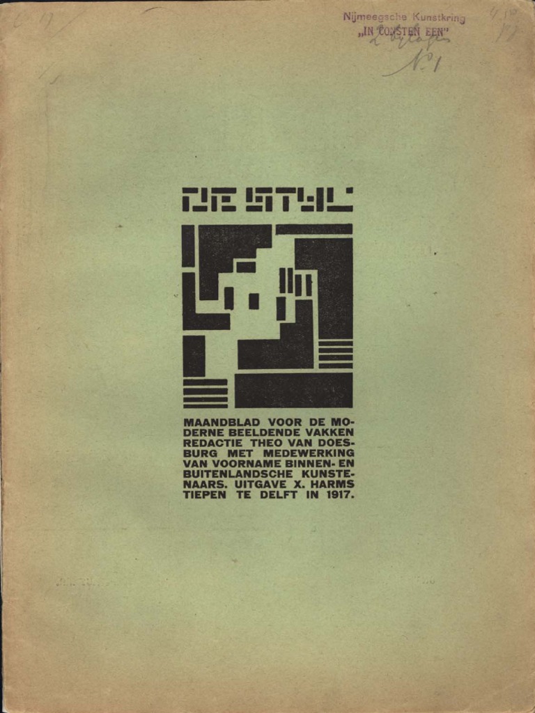 De Stijl Magazine Original (Vol.1 No.1) | PDF