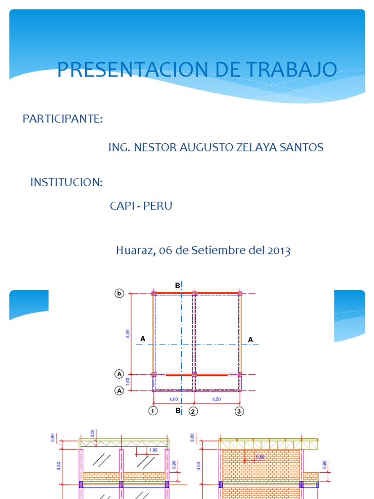 Presentacion de Trabajo Risa 3d PDF | PDF | Carpintería | Elementos arquitectónicos