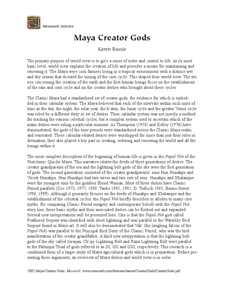 Creator Gods | PDF