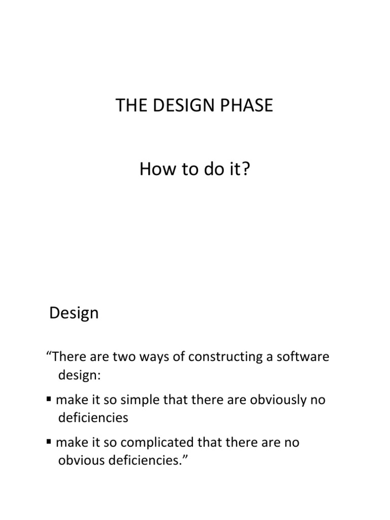 Design Phase In Ooad Pdf Class Computer Programming Object Computer Science
