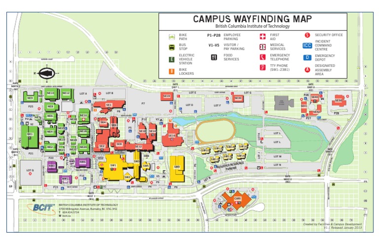 BCIT Burnaby Campus Map Guide | PDF