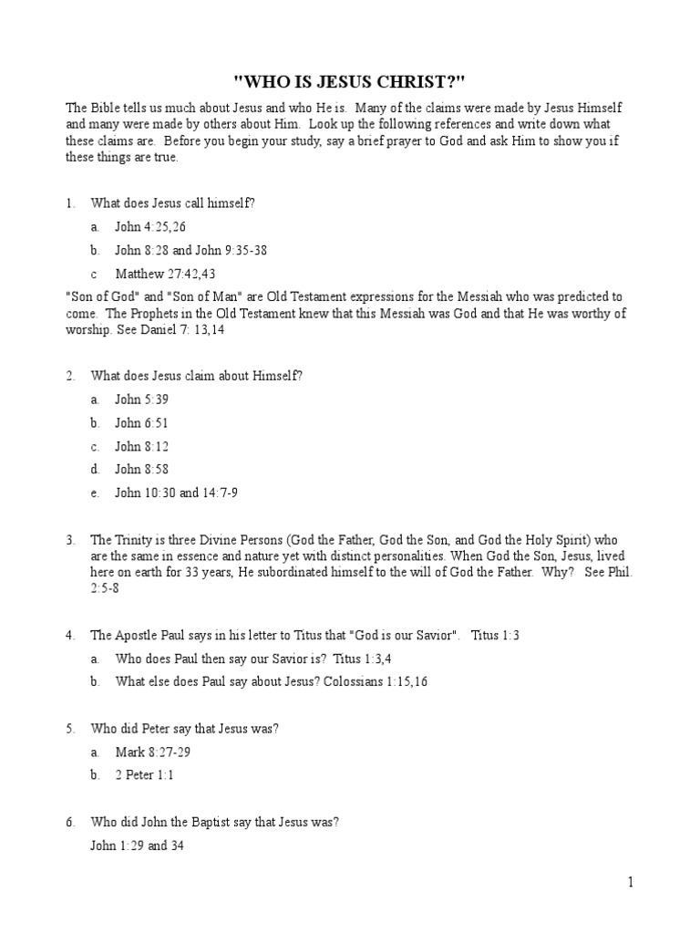 Salvation Worksheets | John The Baptist | Christianity