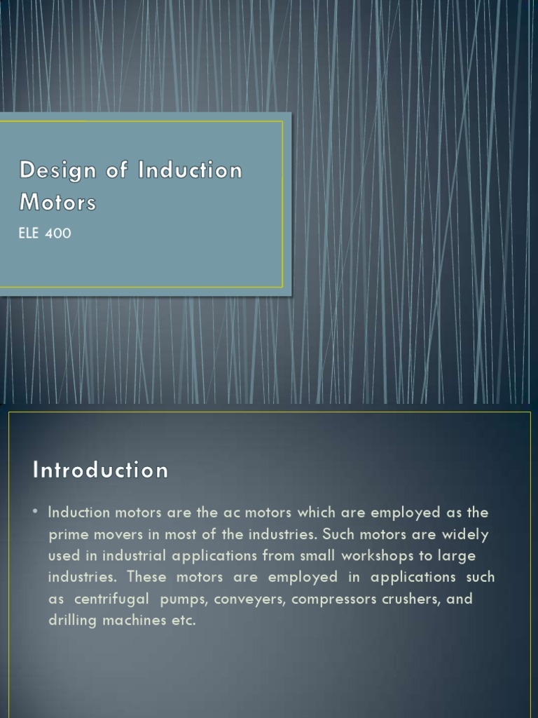 Induction Motor Design Guide | PDF | Magnetic Devices | Physical Quantities
