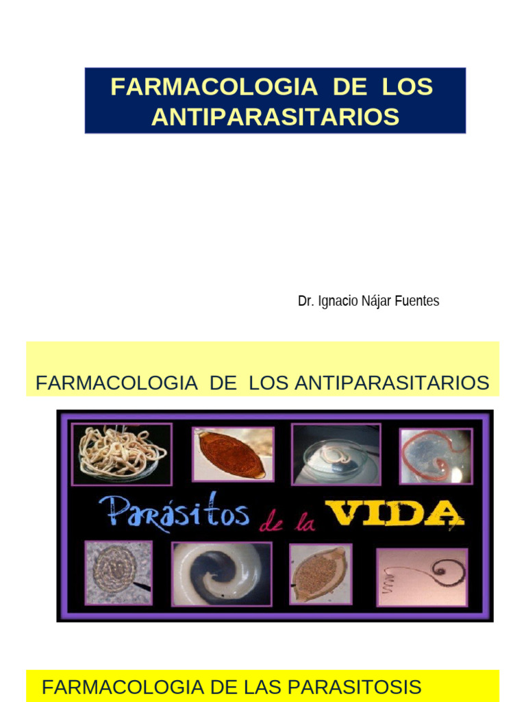 Antiparasitarios - Farmacologia | PDF | Enfermedades y trastornos | Epidemiología