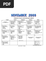 Food Time Table | PDF