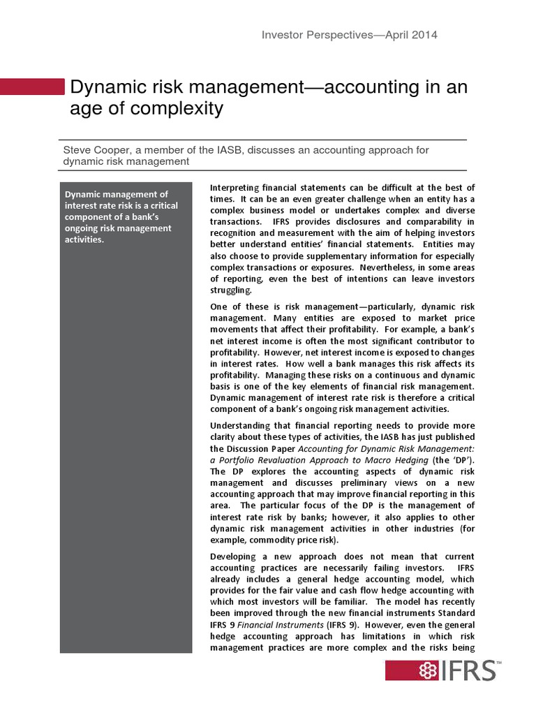 Investor Perspective Dynamic Risk Management April 2014 | PDF ...
