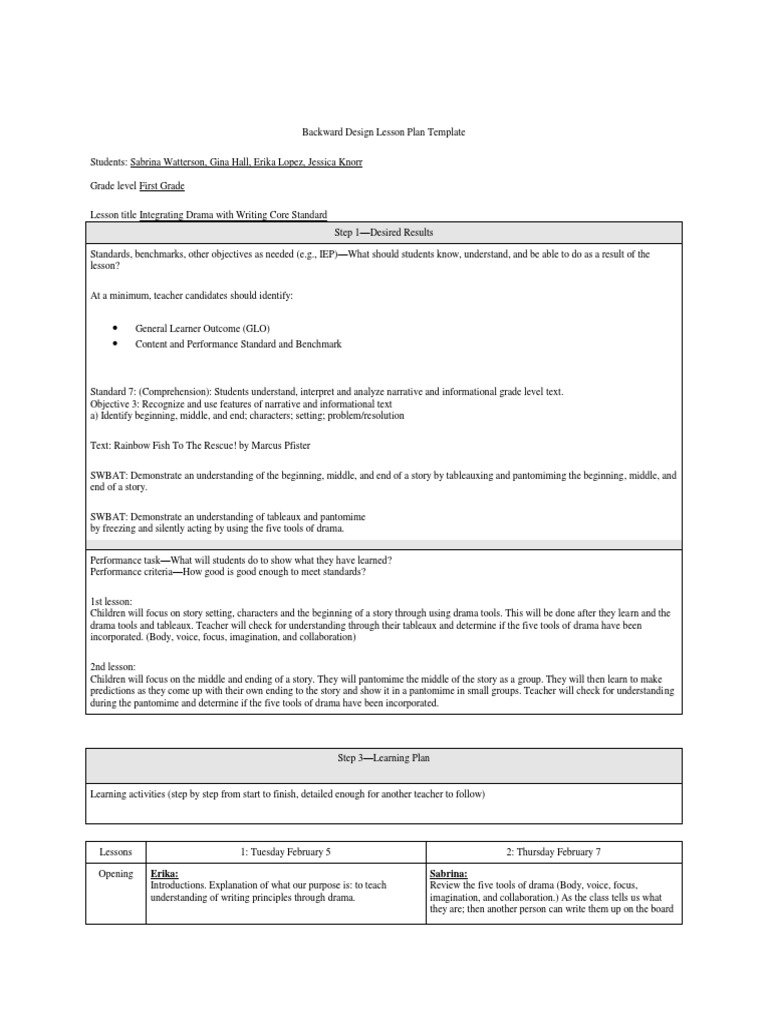 Drama Lesson With Reflection | PDF | Teaching Method | Educational ...