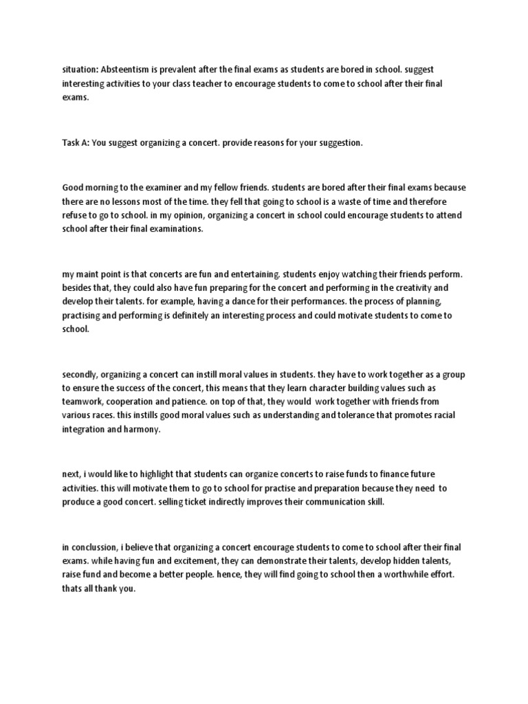 Muet Soalan Speaking | PDF