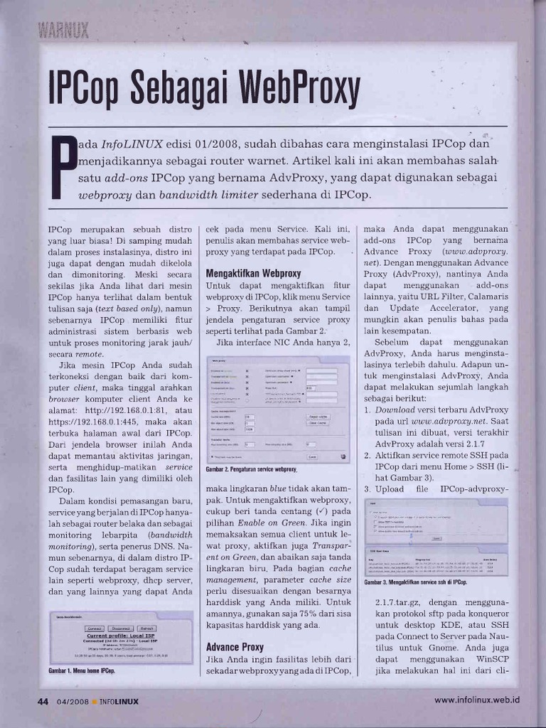 IPCop Sebagai WebProxy | PDF | Bisnis | Komputer