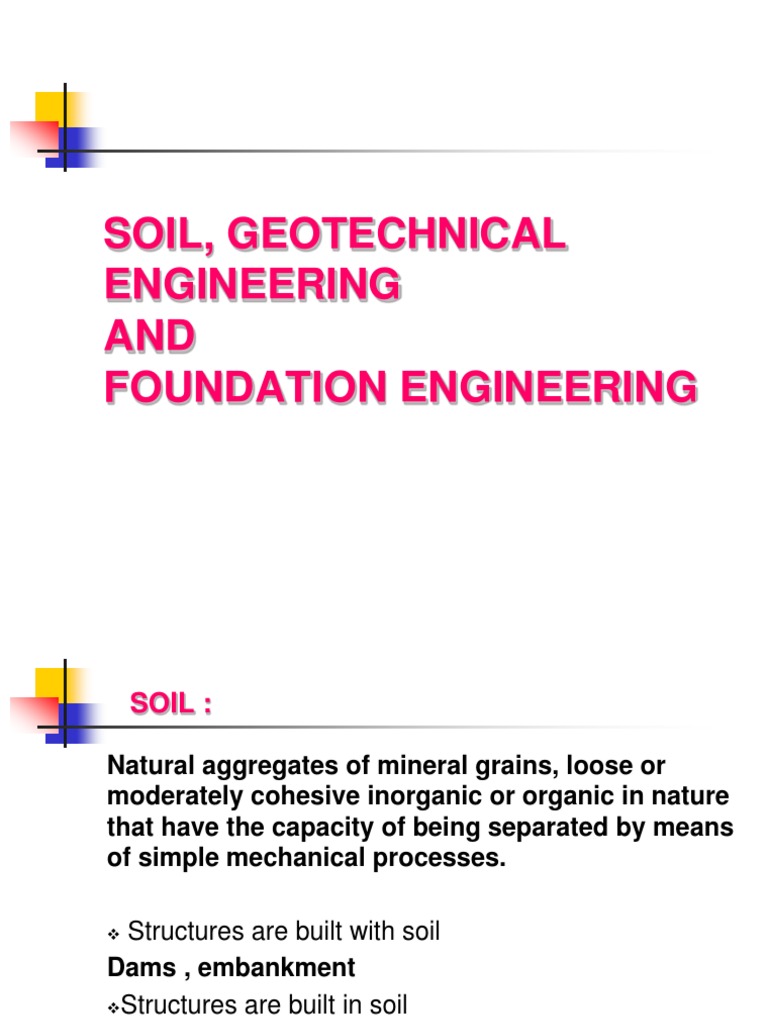 Soil Engineering | PDF | Geotechnical Engineering | Engineering
