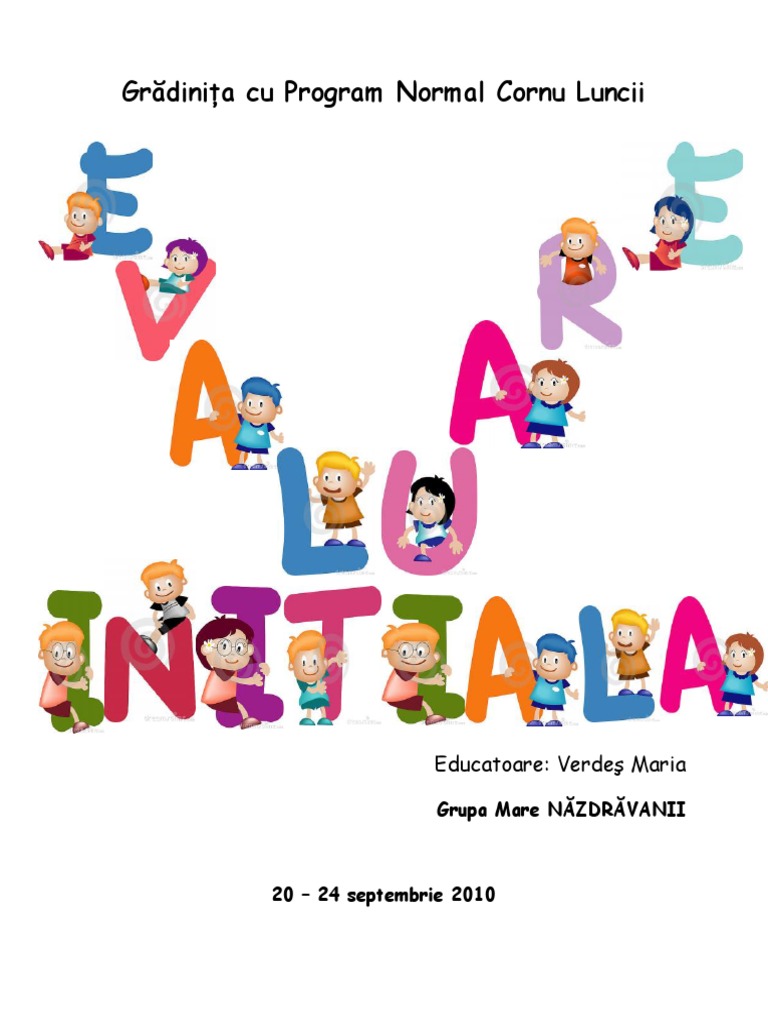 Evaluare Initiala Grupa Mare | PDF