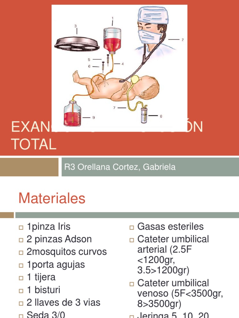 Exanguinotransfusión Total | Sangre | Fluidos corporales
