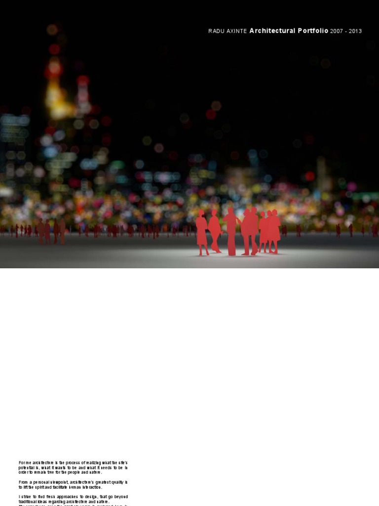 RADU AXINTE Architecture and Visual Portfolio | PDF | Wind Power | Thesis