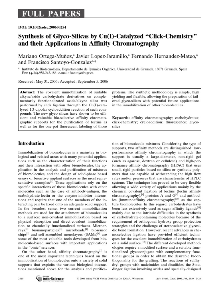 Full Papers | PDF | Chromatography | Adsorption