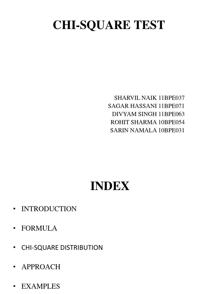 Chi-Square Test Overview and Examples | PDF | Statistical Hypothesis ...