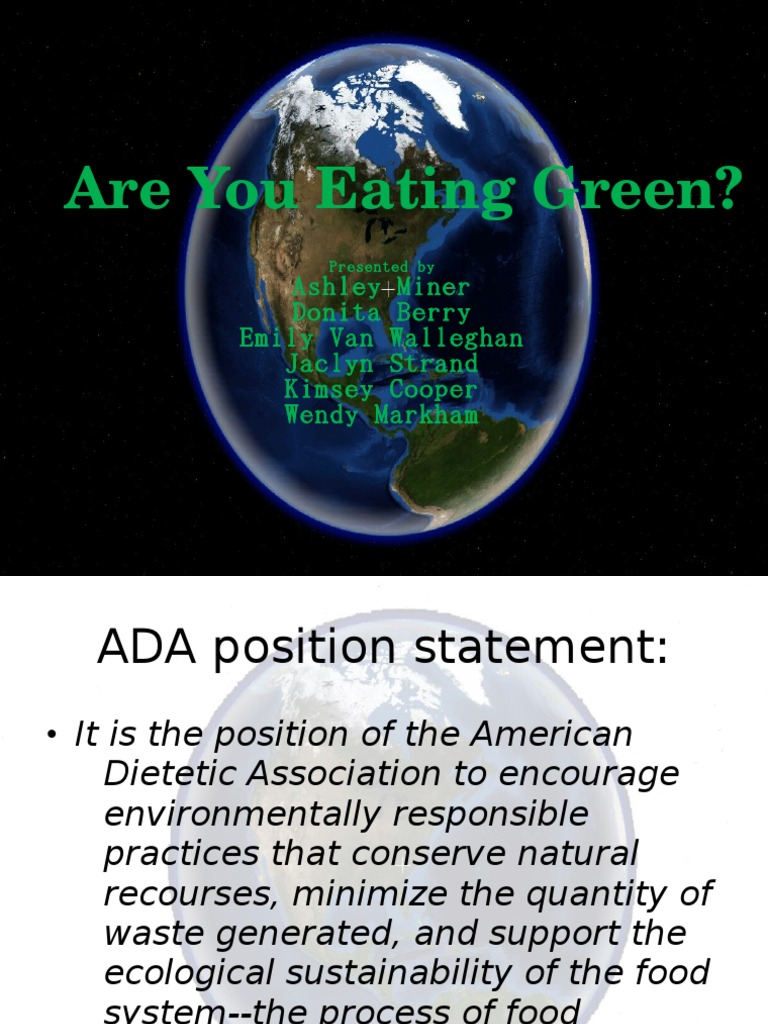 Are You Eating Green?: Ashley Miner Donita Berry Emily Van Walleghan ...