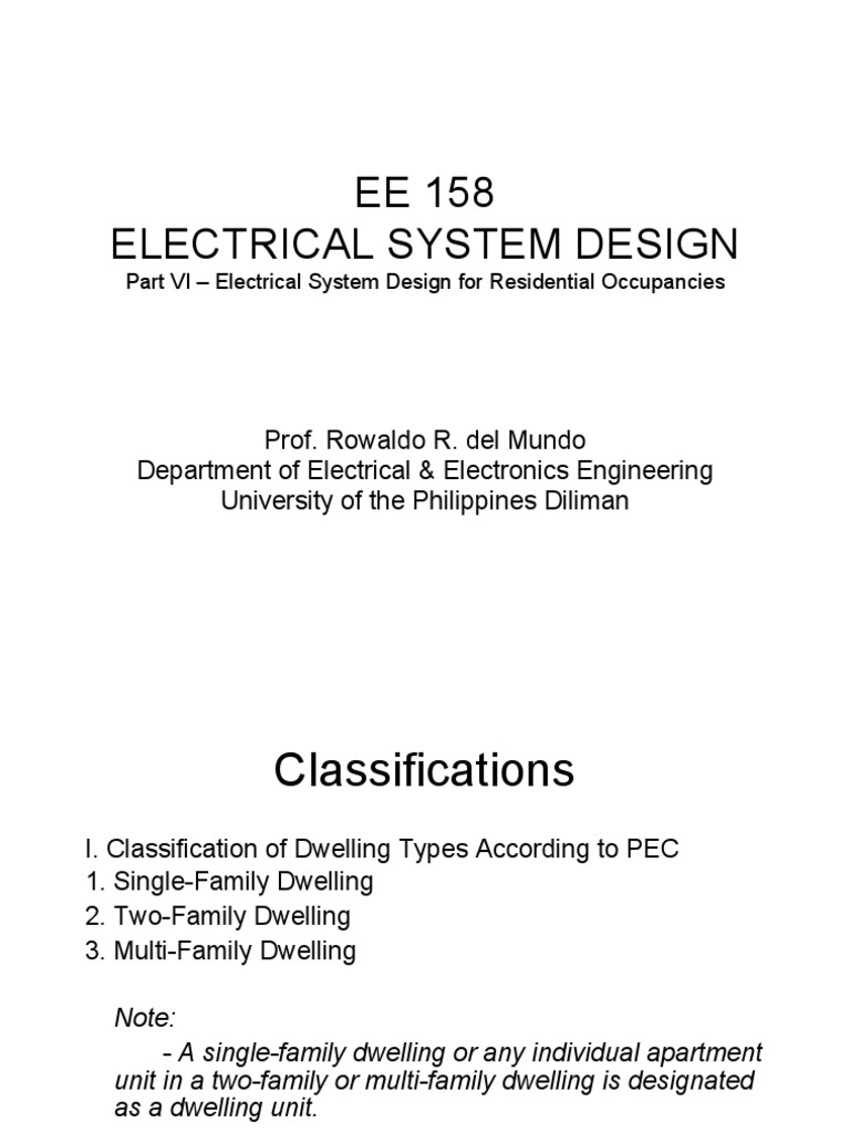 (Lecture) 14. ESD - Electrical System Design For Residential ...