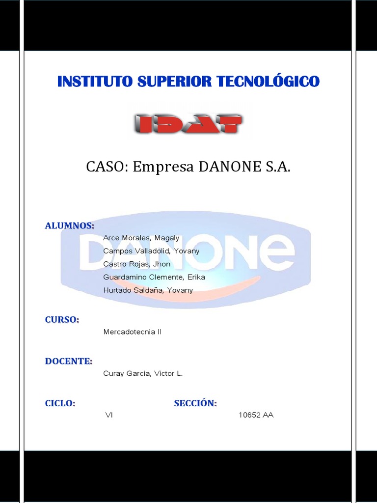Caso Danone | PDF | Producto (Negocio) | Publicidad