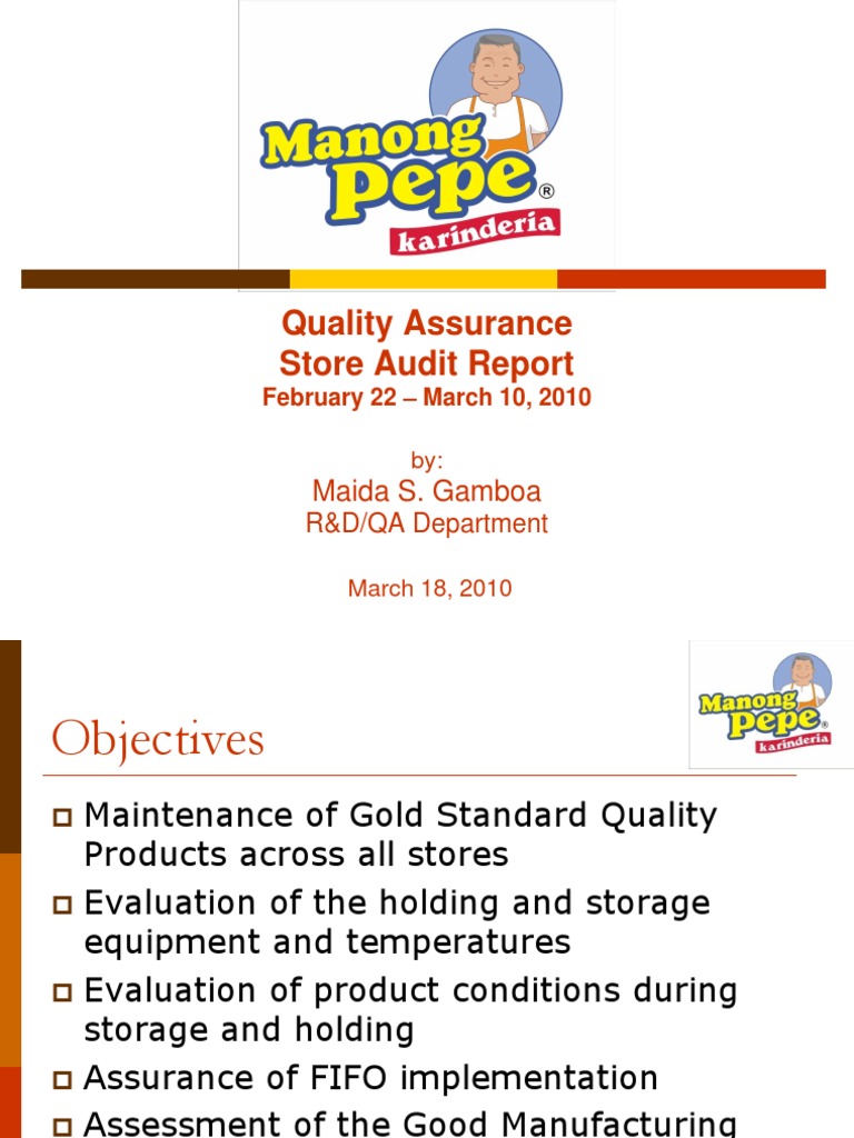 Manong Pepe Karinderia | PDF | Beef | Quality Assurance