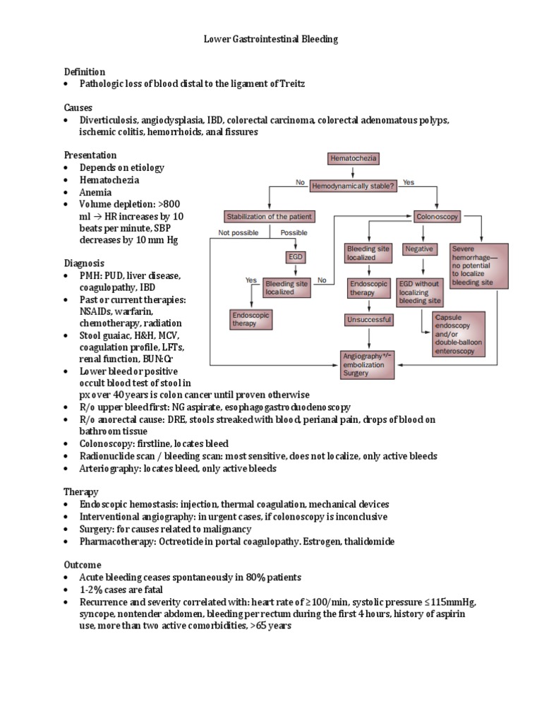 Understanding Lower GI Bleeding Causes | PDF | Colorectal Cancer | Bleeding
