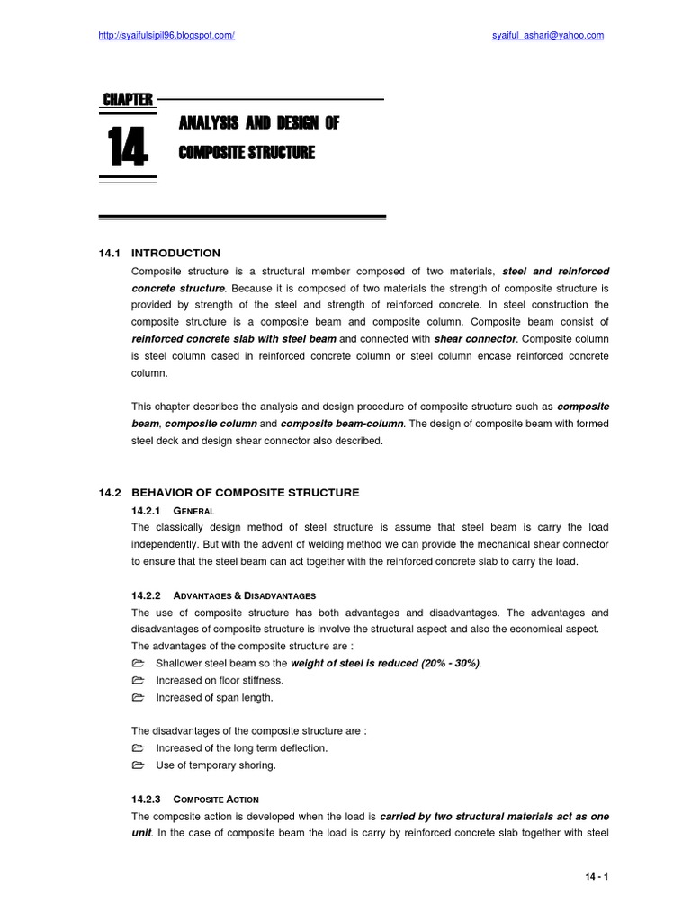Analysis and Design of Composite Structure | PDF