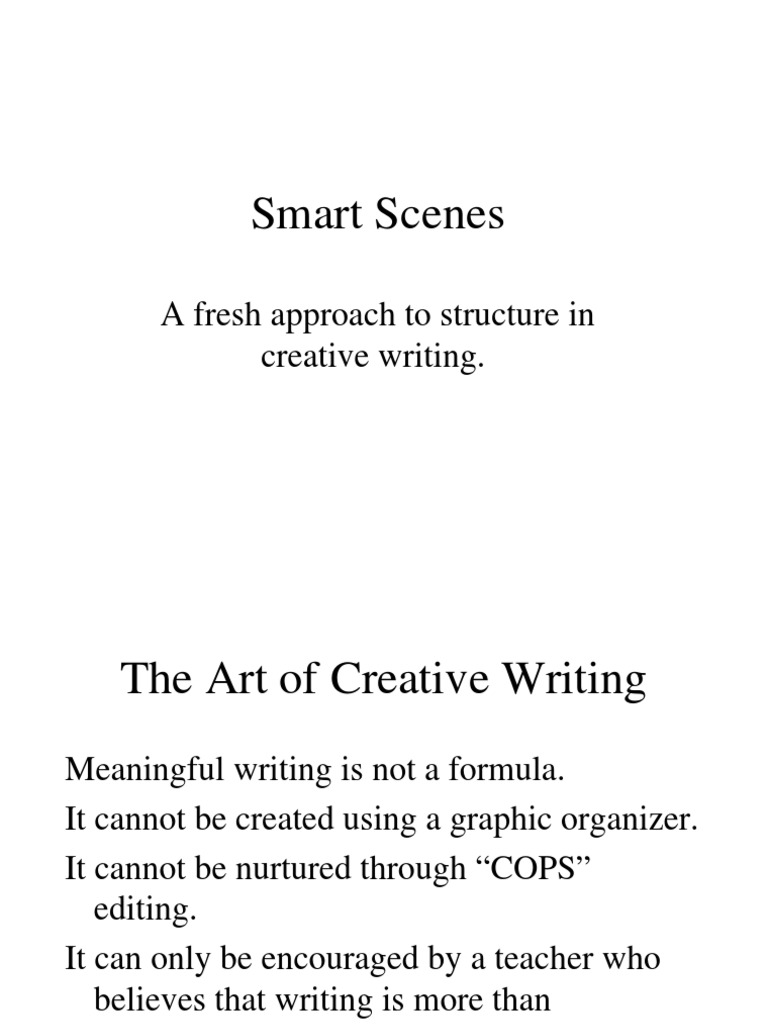 Creative Writing: Structuring Scenes | PDF | Plot (Narrative) | Narrative