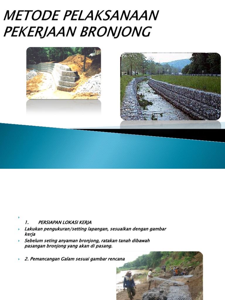 Metode Bronjong | PDF | Griya & Taman