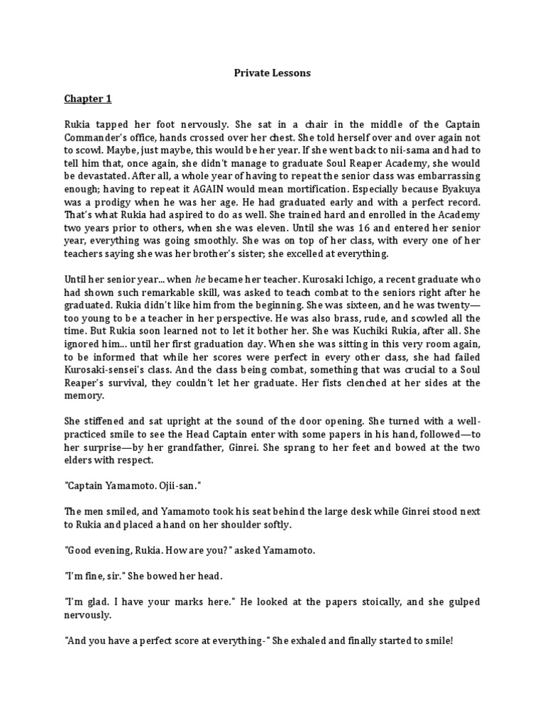 Private Lessons | PDF