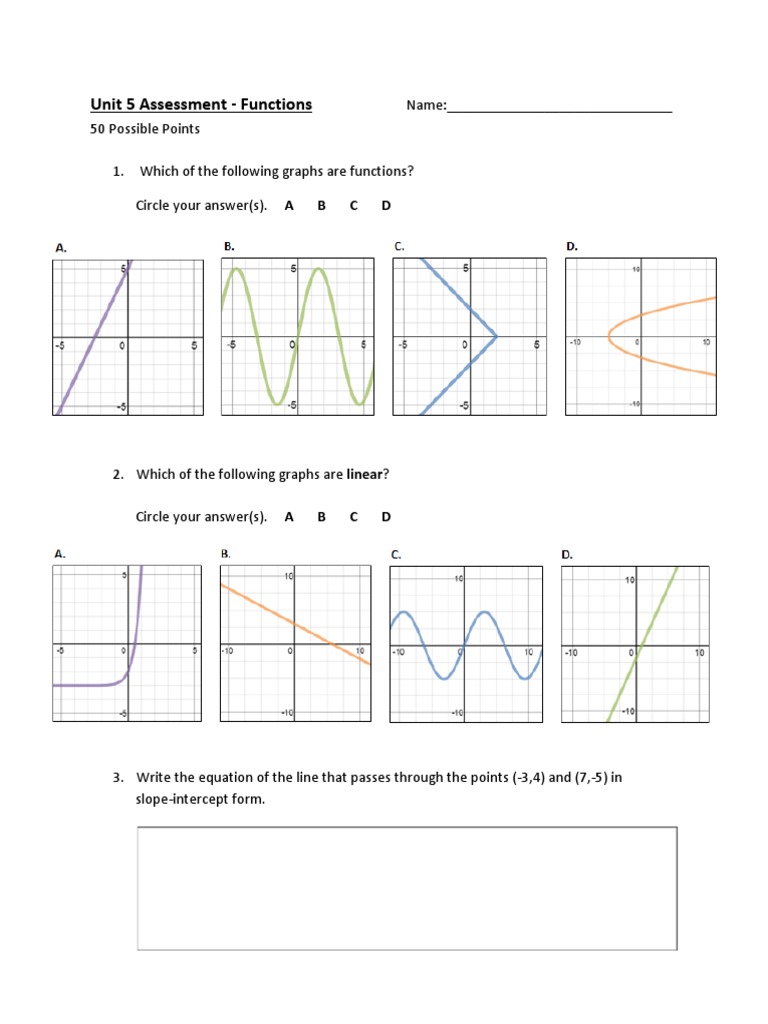 Functions Assessment Final Pdf Mathematical Objects Mathematical Analysis