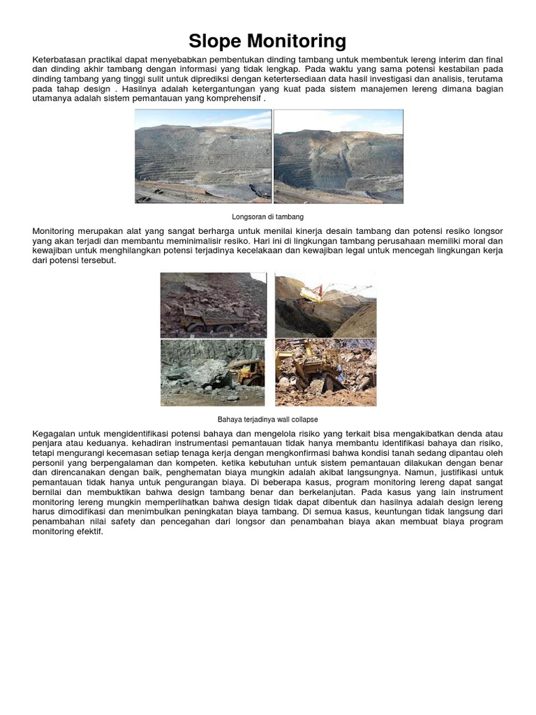 Slope Monitoring | PDF