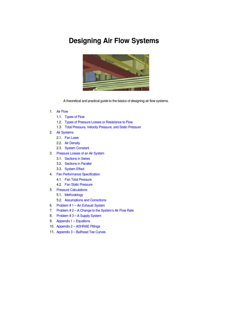 A Theoretical and Practical Guide To The Basics of Designing Air Flow ...