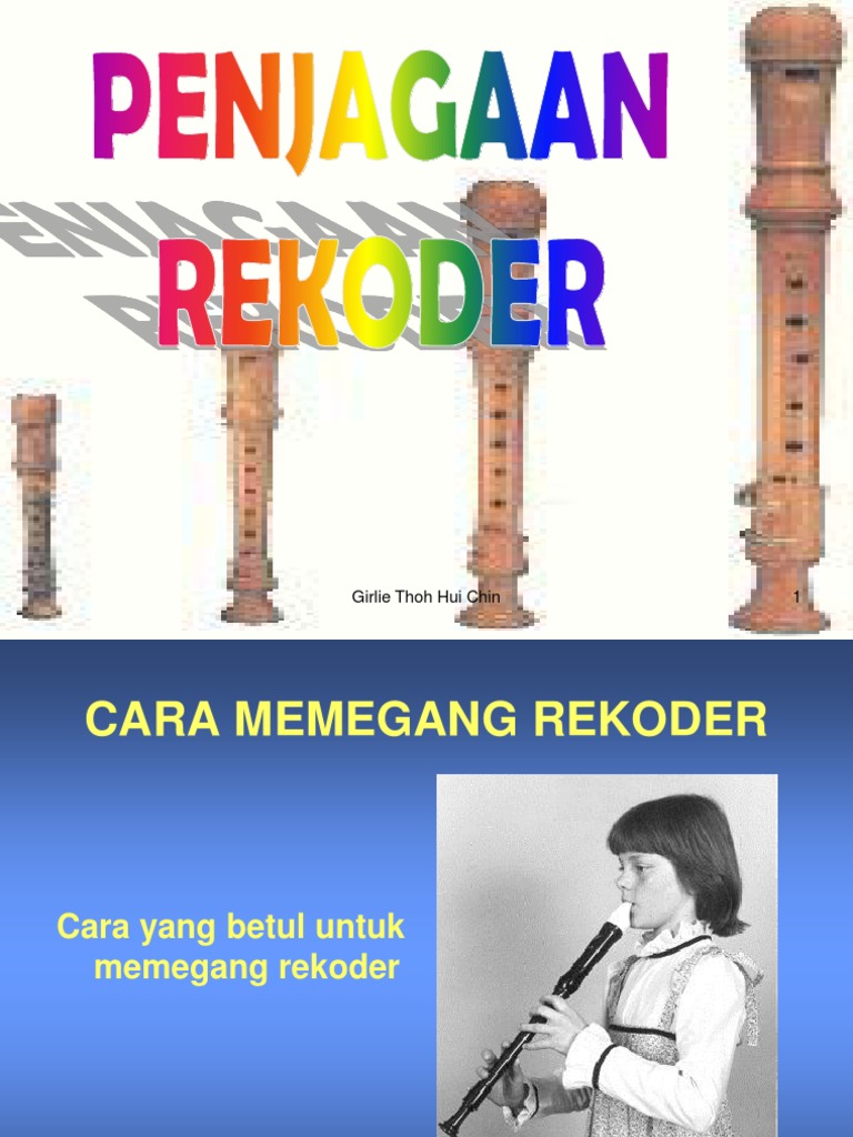 Cara dan Teknik Bermain Rekoder | PDF