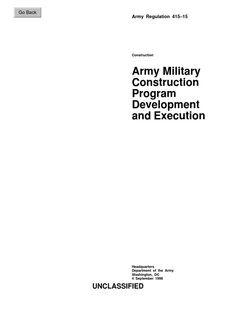 Army Program Development Guide | United States Department Of Defense ...