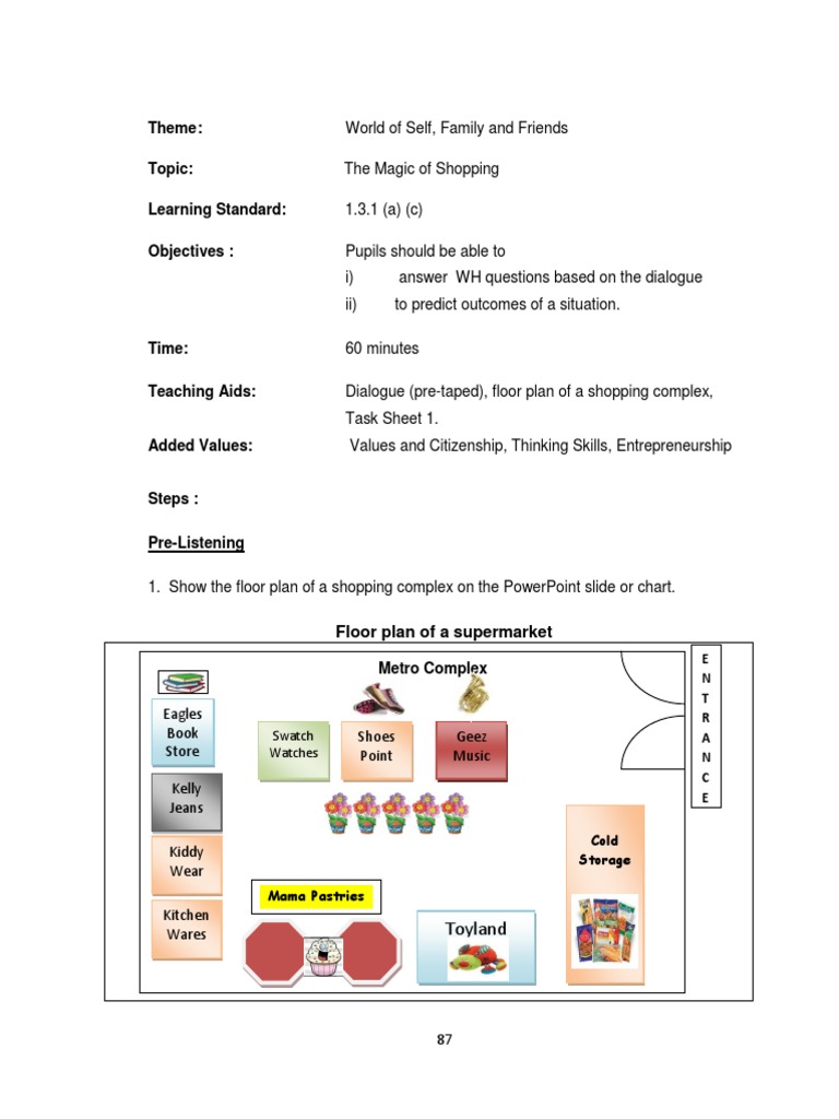 11 Sample Lesson The Magic of Shopping | PDF | Noun | Leadership