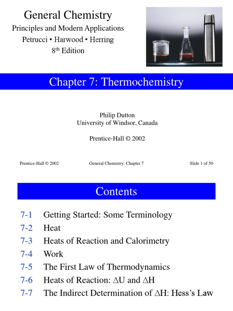Thermochemistry (General Chem) | PDF | Heat Capacity | Heat