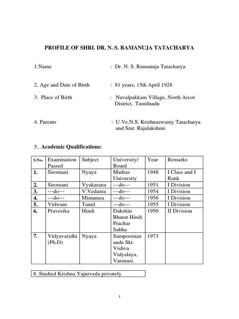 CV Tatacharya | PDF | Indian Religions | Languages