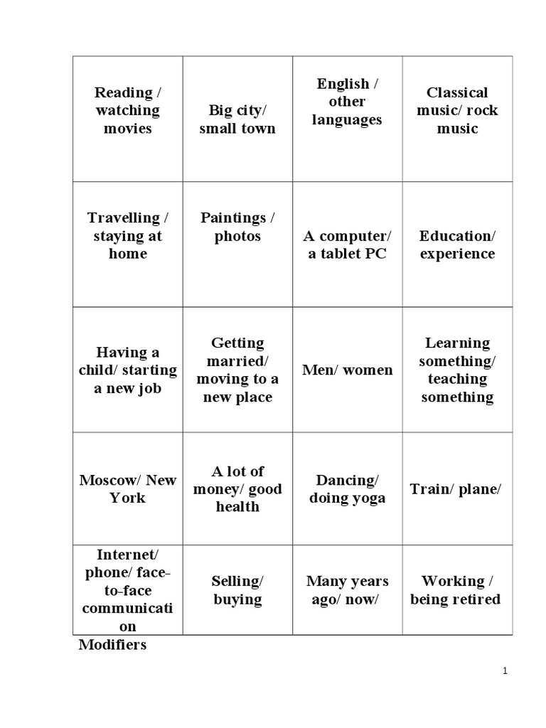 Comparing Life Choices and Preferences | PDF