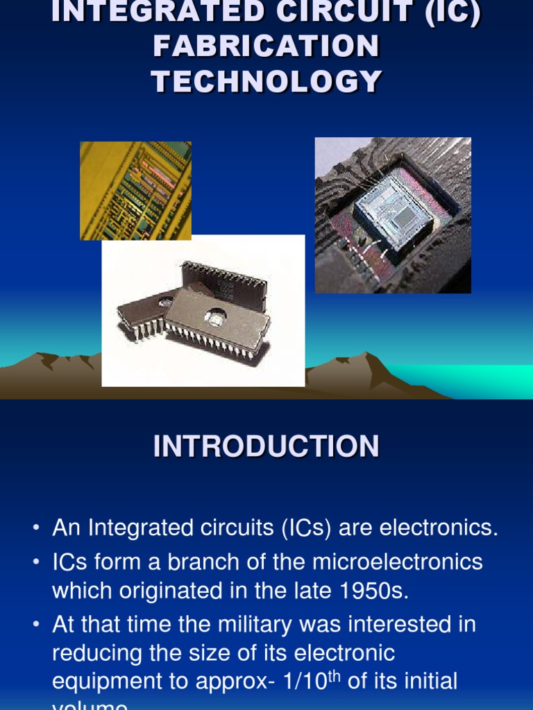 IC | PDF | Integrated Circuit | Semiconductor Device Fabrication