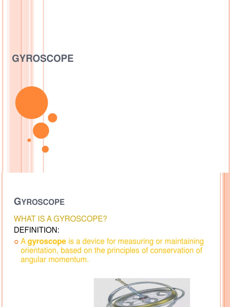 On Gyro | PDF | Rotation Around A Fixed Axis | Gyroscope