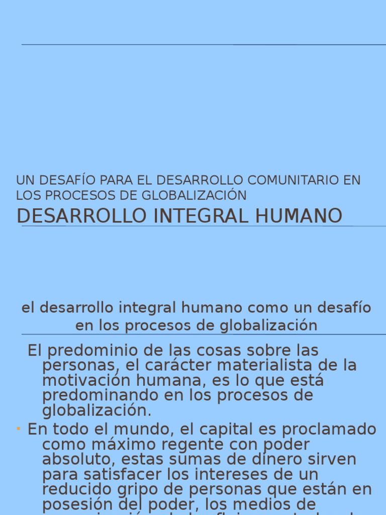 Desarrollo Integral Humano