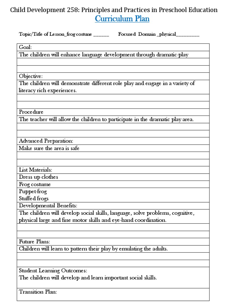 T File | PDF | Preschool | Child Development