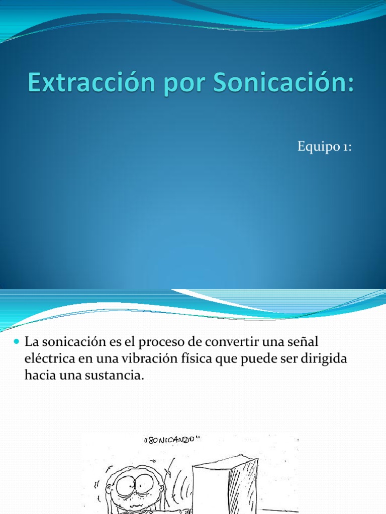 Extracción Por Sonicación | PDF
