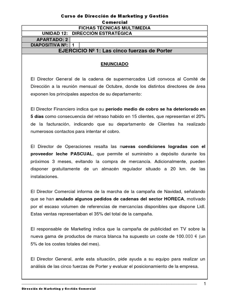 Ficha PDD U12 A2 d1 Ejercicio Resuelto #1 | PDF | Negocios