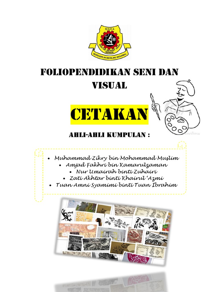 Folio PSV : cetakan