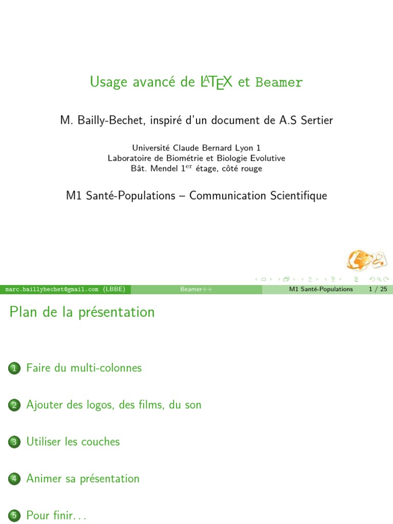 Cours Beamer Avance | PDF